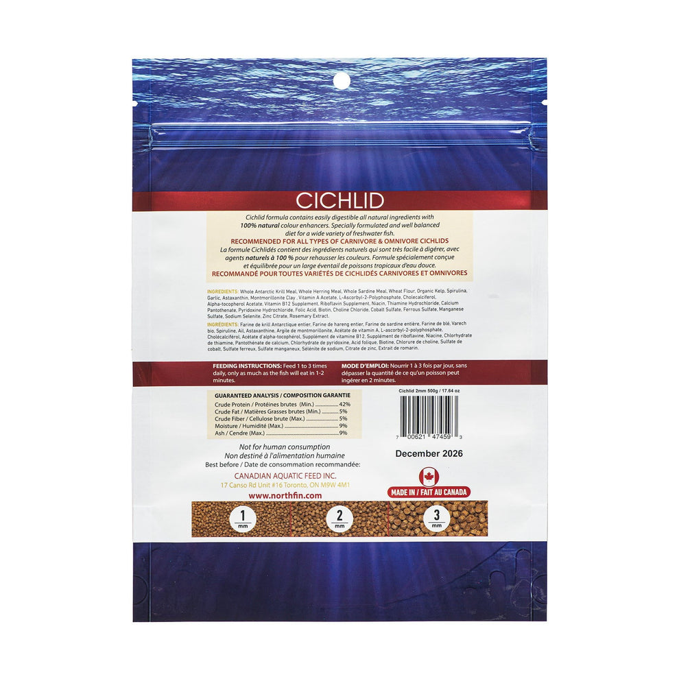 Northfin Fish Food Cichlid Formula Slow Sinking Pellets – Super Cichlids
